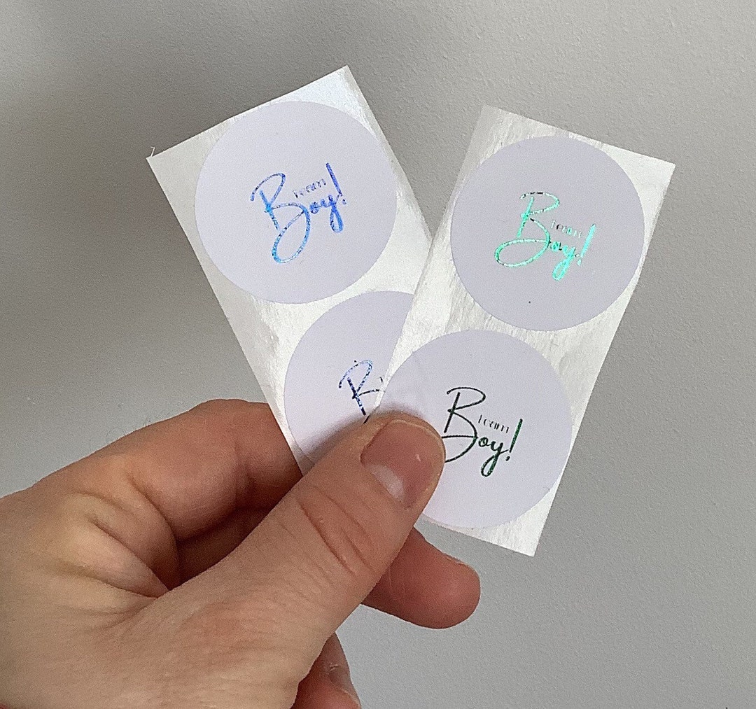 Stickers for Baby Gender Reveal Team Boy Baby Gender Reveal - Etsy