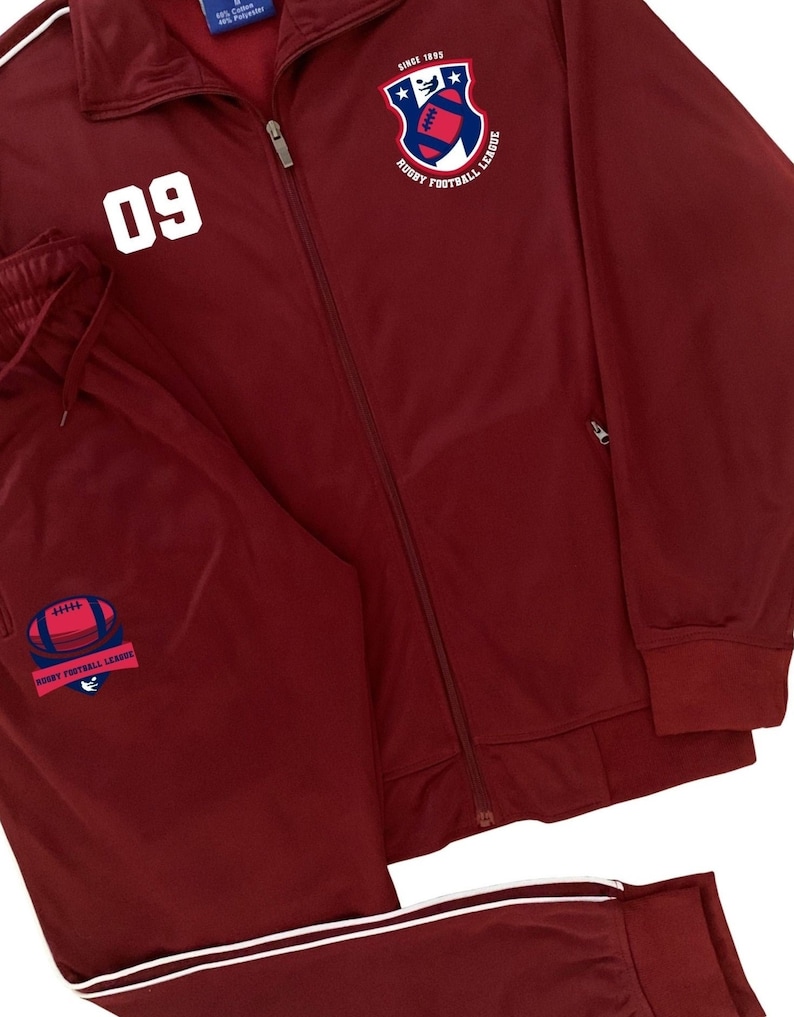 Men’s Rugby Tracksuit Sports Theme Matching Jogging Outfit - Etsy