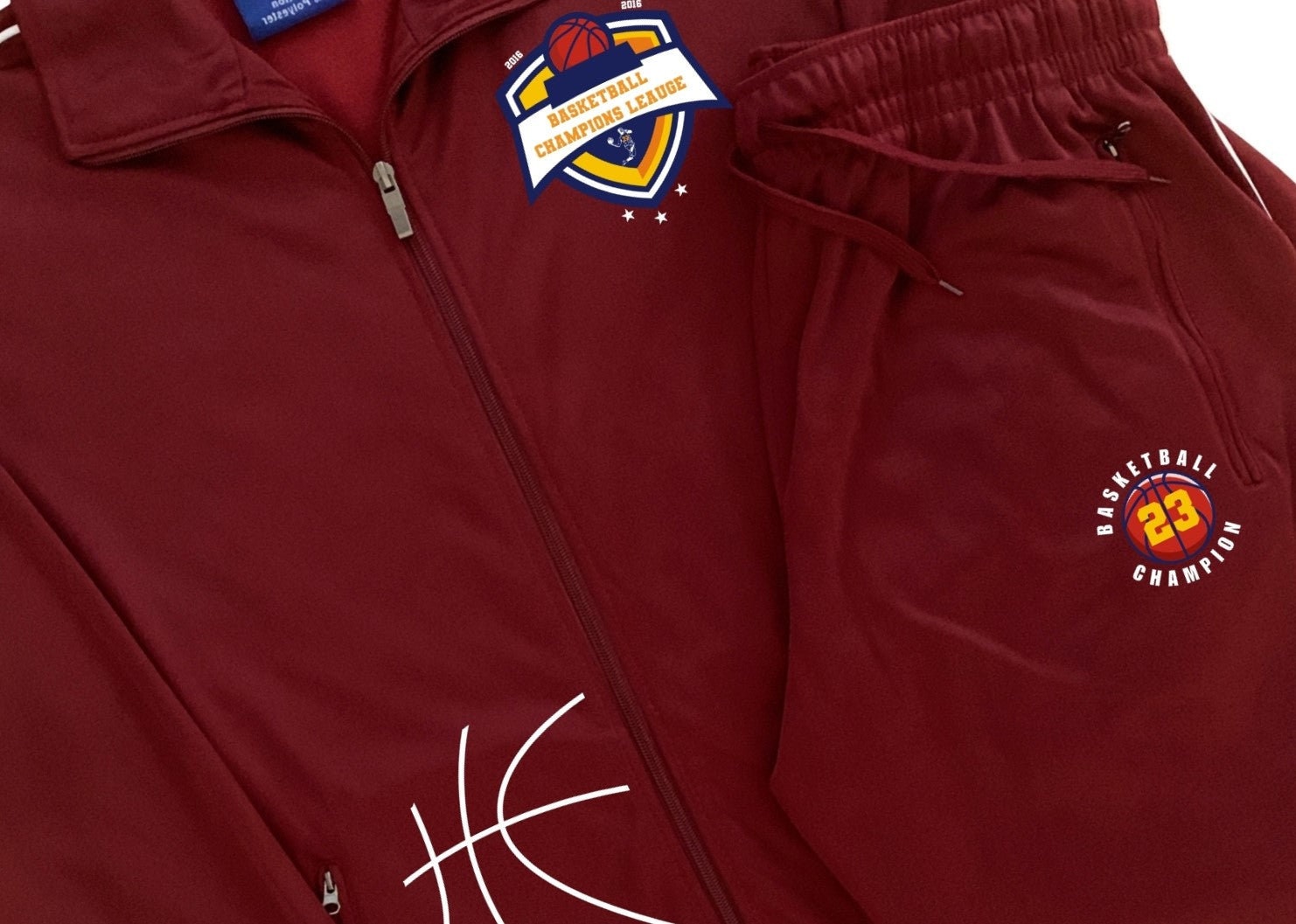 Men Basketball Tracksuit Champions Print Top and Bottom Outfit - Etsy