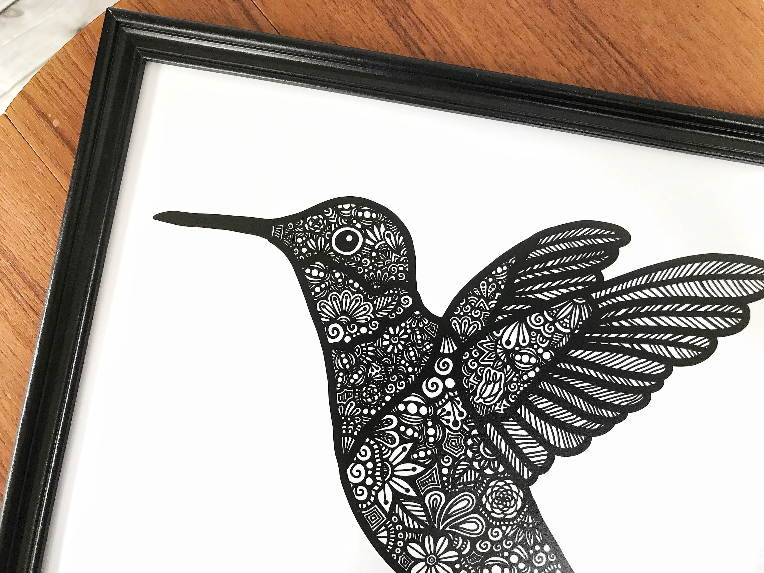 Zentangle Hummingbird