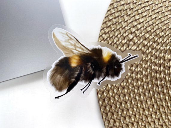 Bee Sticker Bumble Bee Sticker Clear Bee Sticker Sticker - Etsy