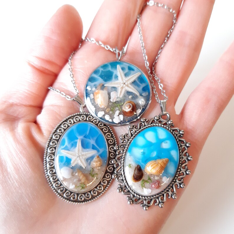 Ocean Pendant Sea Pendant Blue Pendant Water Pendant Gift - Etsy