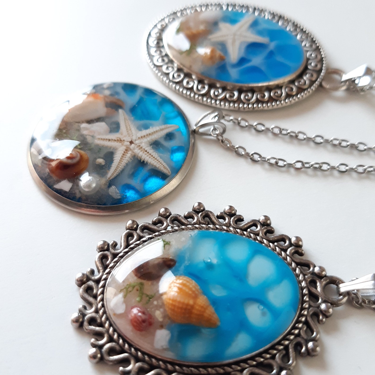 Ocean Pendant Sea Pendant Blue Pendant Water Pendant Gift - Etsy