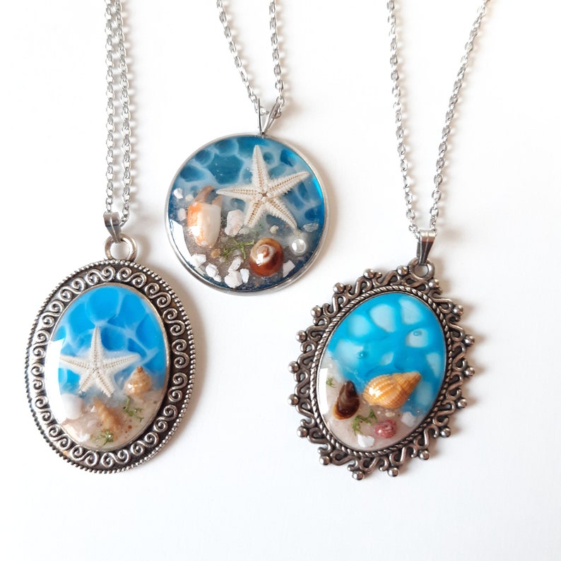 Ocean Pendant Sea Pendant Blue Pendant Water Pendant Gift - Etsy