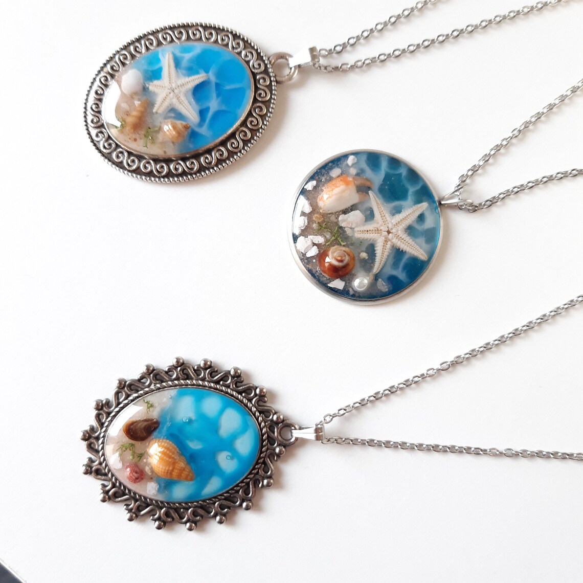 Ocean pendant sea pendant blue pendant water pendant gift | Etsy