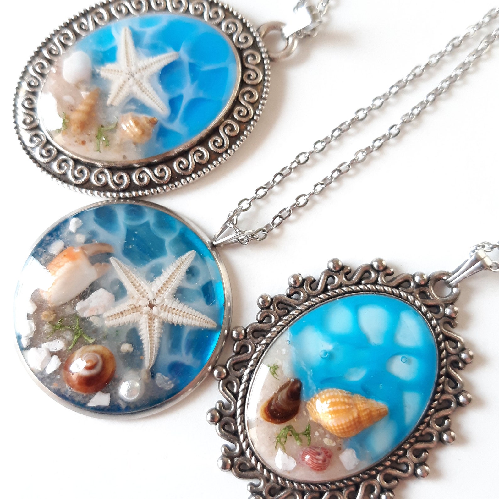 Ocean Pendant Sea Pendant Blue Pendant Water Pendant Gift - Etsy