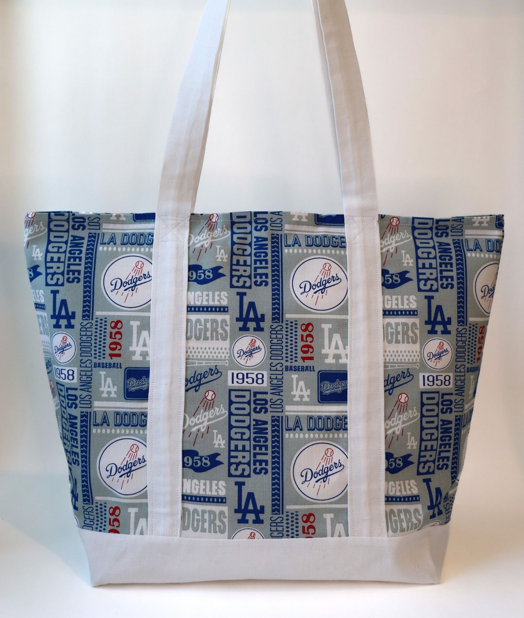 LA Dodgers Canvas Bag Large Canvas Tote Bag - Etsy