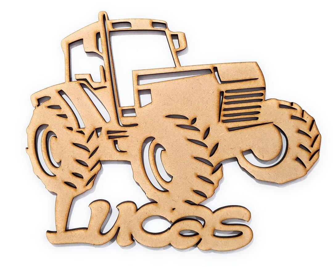 Personalized Wooden Tractor With First Name or Word of Your Choice - Etsy