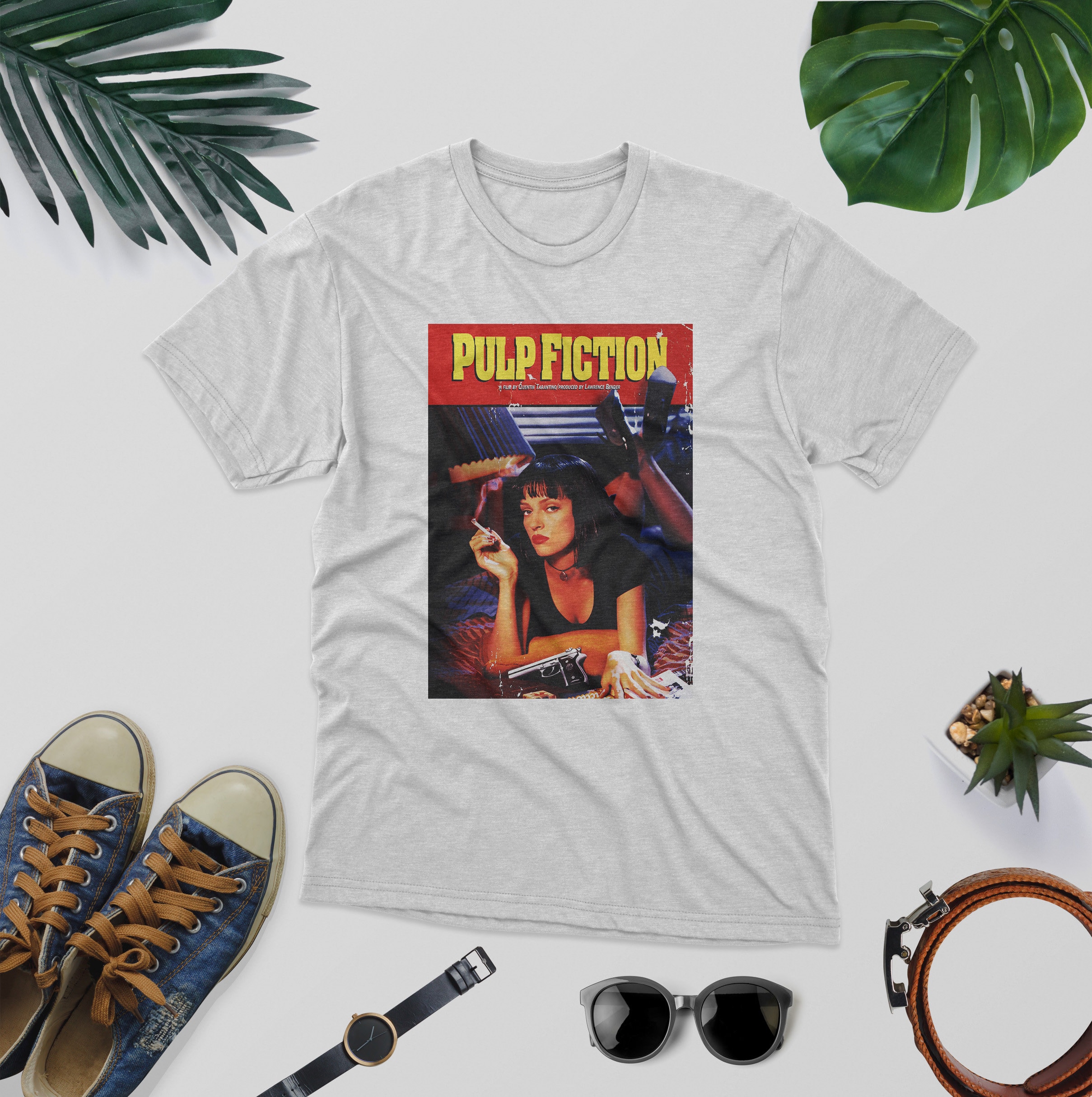 Pulp Fiction T-Shirt. Pulp Fiction Movie Poster Shirt Designed & Sold ...