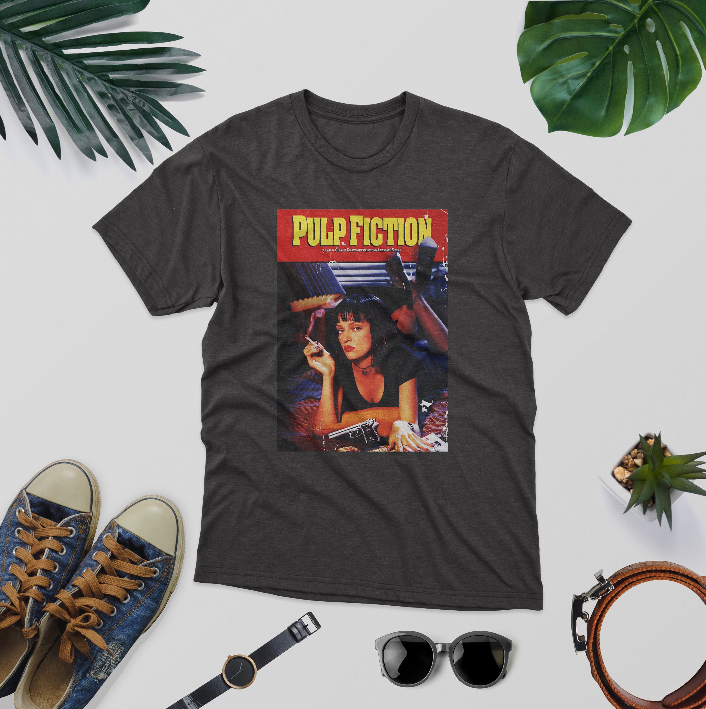 Pulp Fiction T-Shirt. Pulp Fiction Movie Poster Shirt Designed & Sold ...