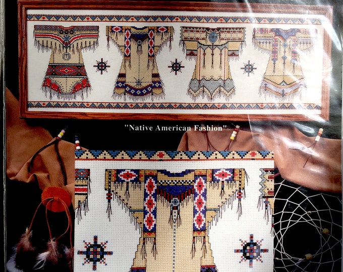 DESIGN WORKS native American Fashion KIT Counted Cross Stitch - Etsy