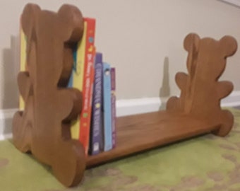 Stackable Bear Bookshelf, Kids Furniture, Kid's Bookshelf, Winnie the Pooh, Kid's Bookcase ...