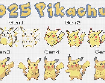 Gen 5 Pikachu - Etsy