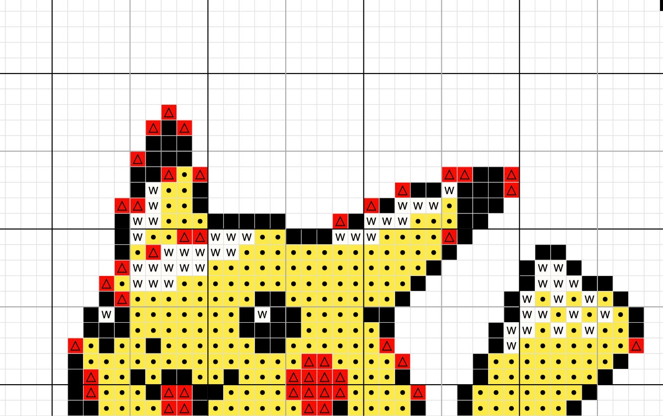 Pokemon Graph Paper Drawings