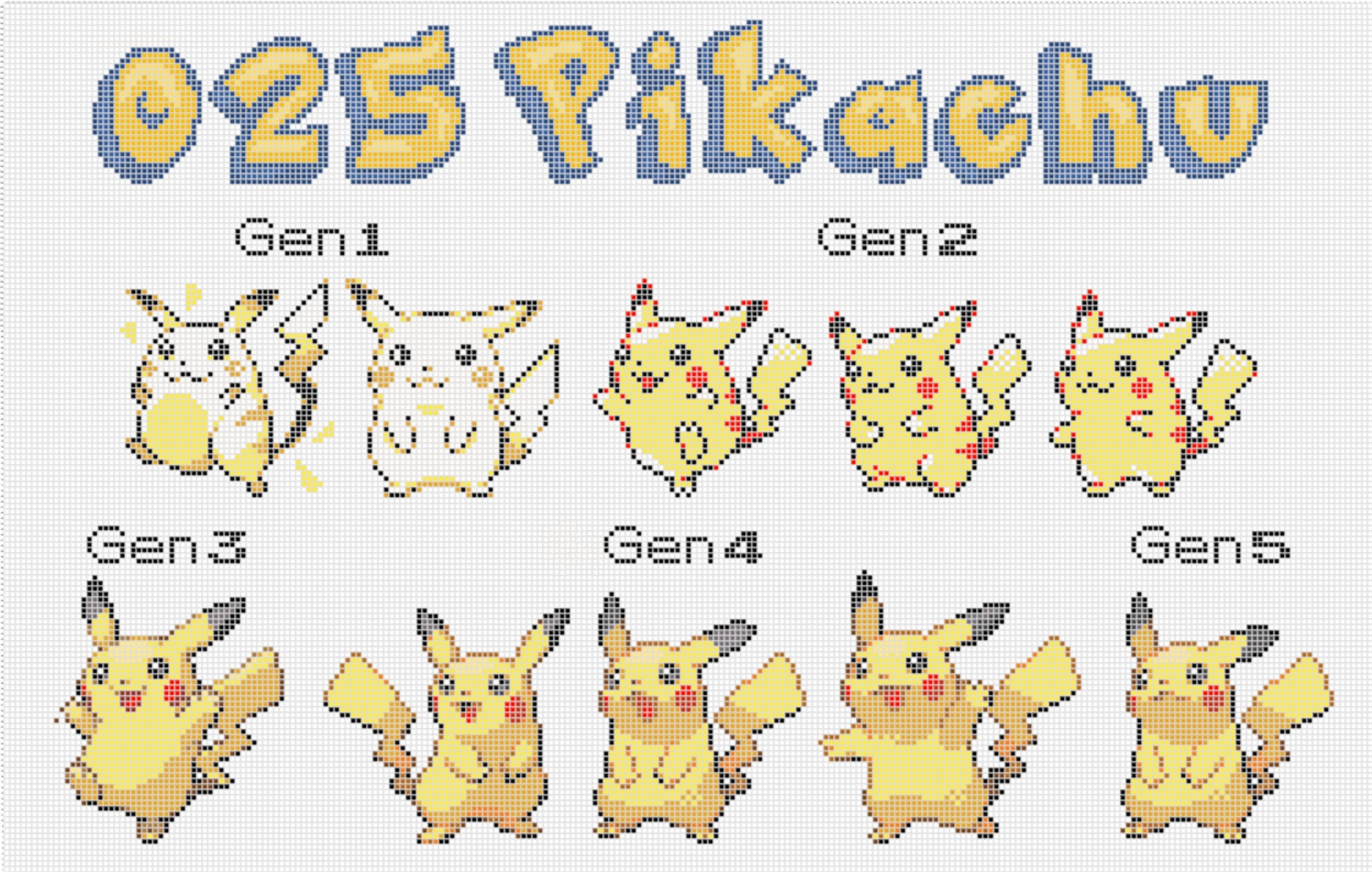 Pikachu Evolution Chart