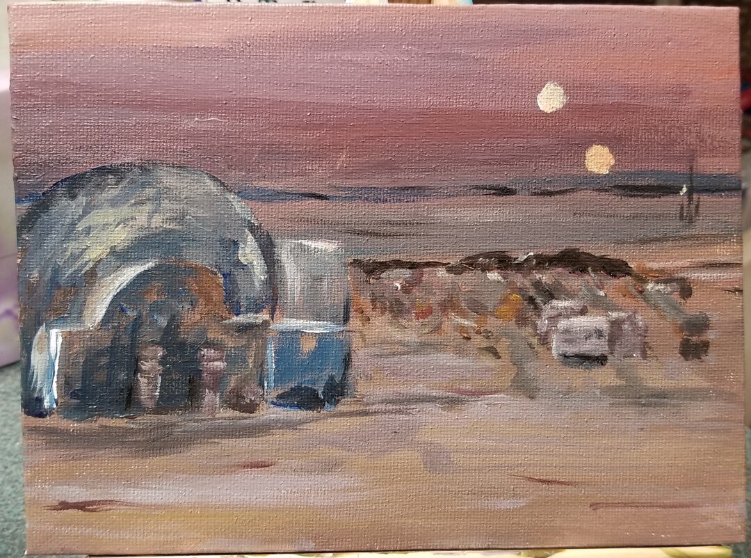 Star Wars Inspired Abstract Impressionism Paintings 8x6 - Etsy