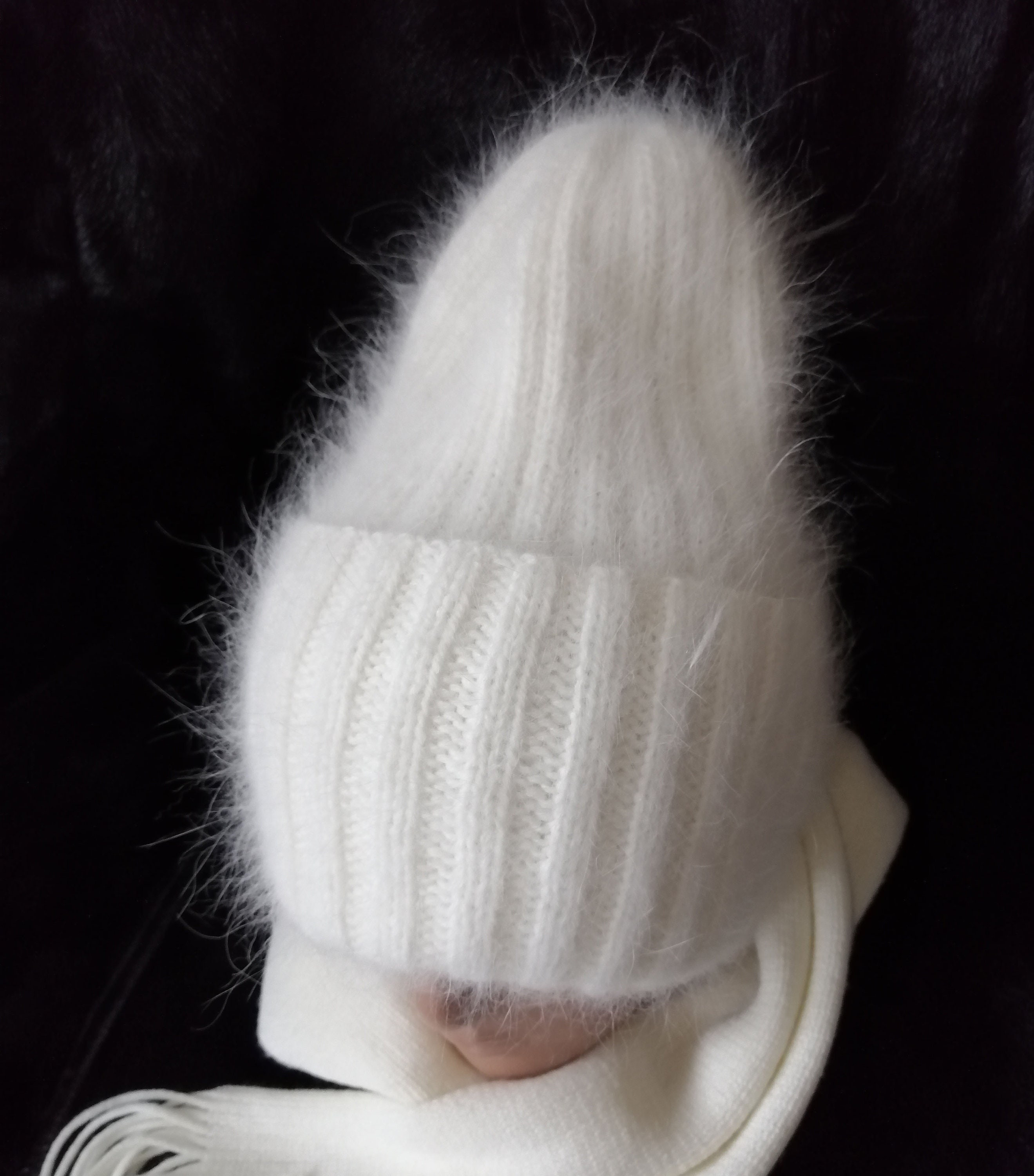 Fluffy Angora Hat for Women Color in Choice Warn Winter Hat Winter ...