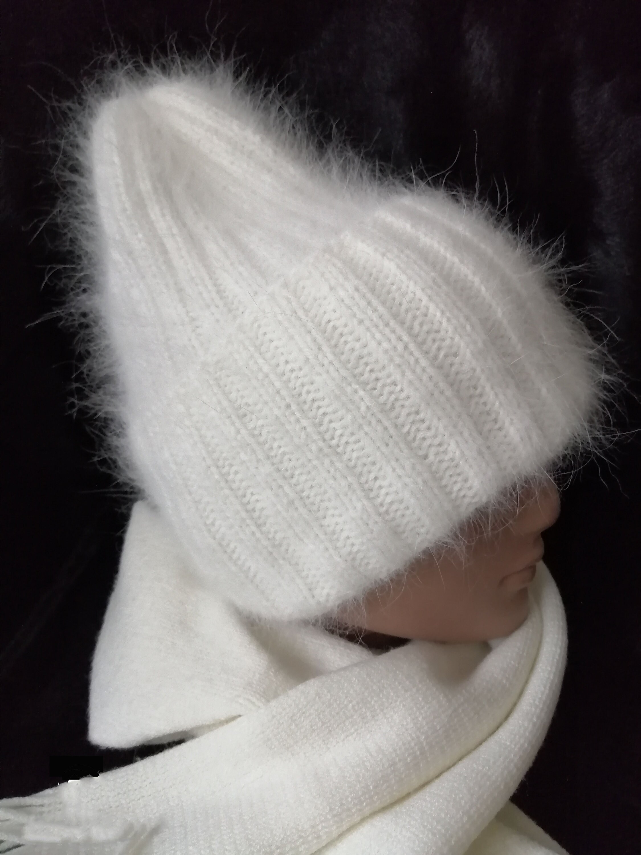 Fluffy Angora Hat for Women Color in Choice Warn Winter Hat Winter ...