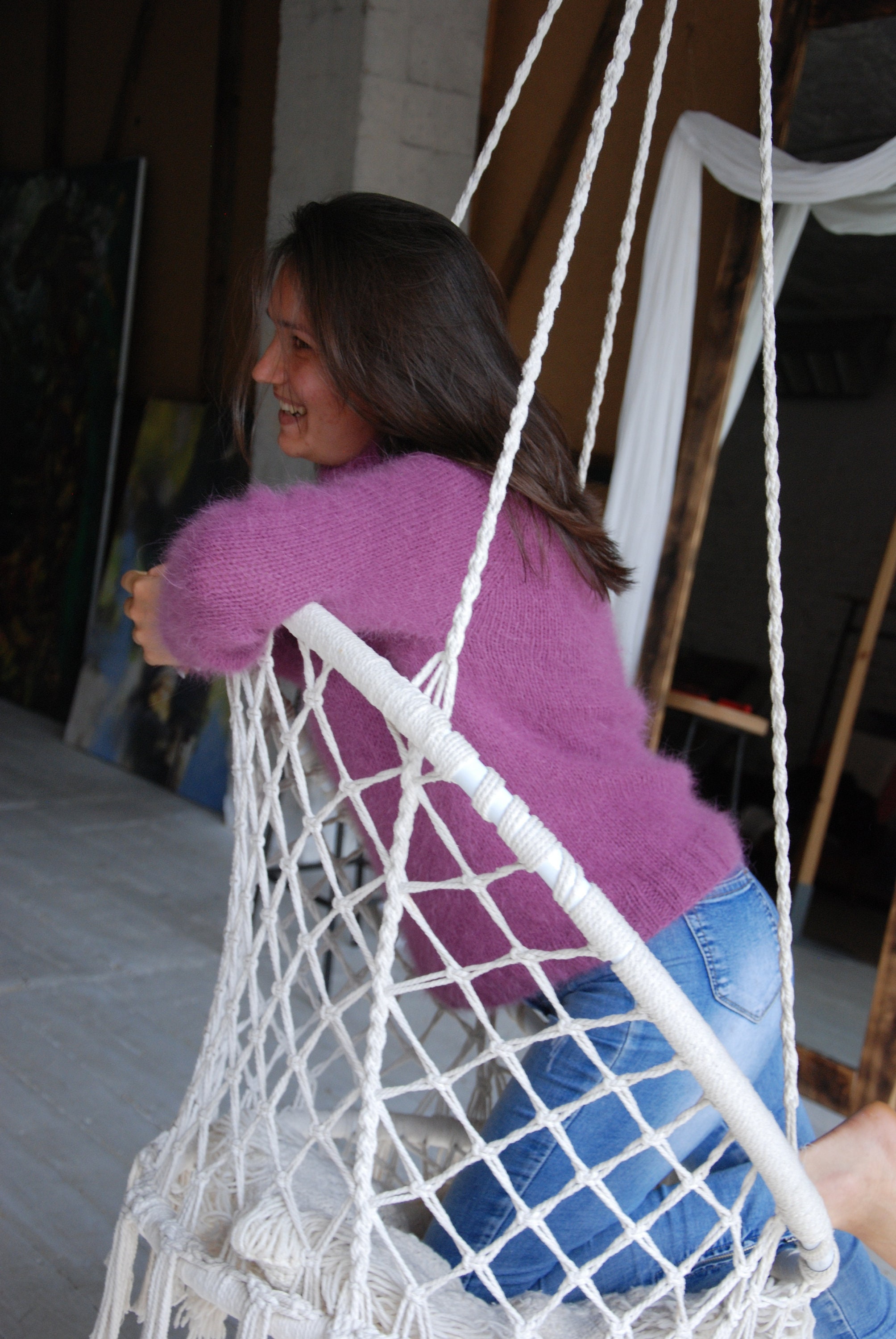 Delicate Knitted Angora Sweater Soft Fluffy Pullover Color - Etsy