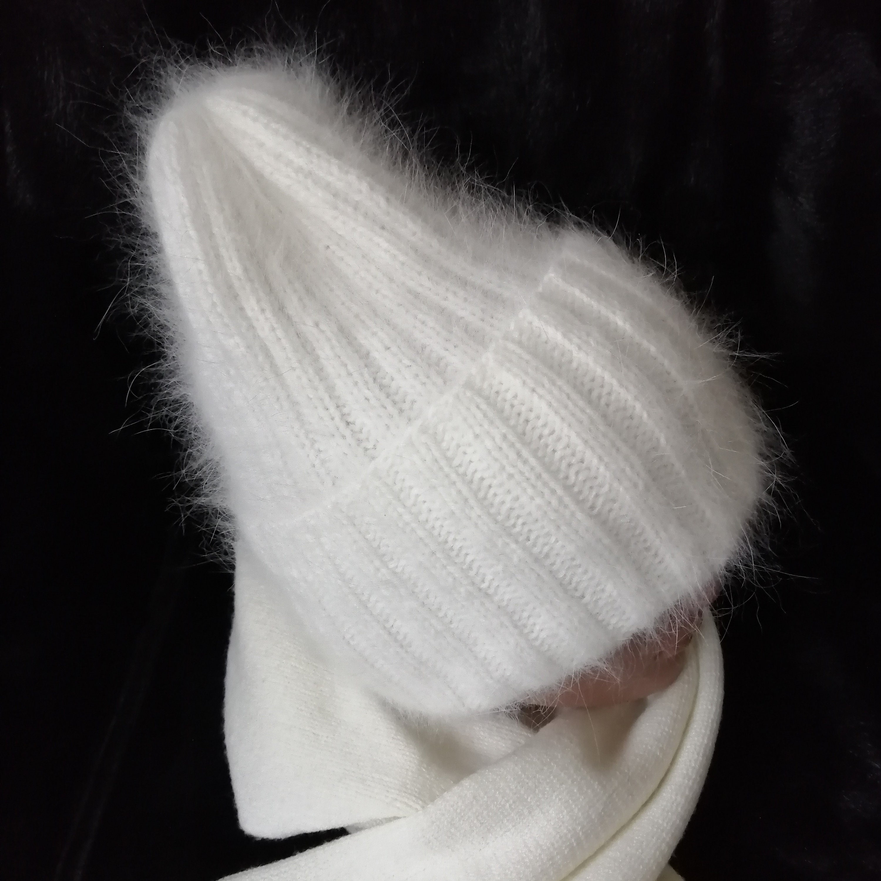 Fluffy Angora Hat for Women Color in Choice Warn Winter Hat Winter ...