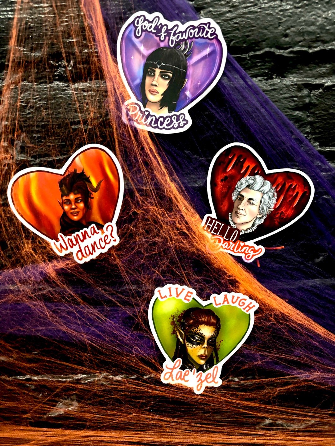 Baldur's Gate 3 BG3 DND Stickers - Astarion, Karlach, Shadowheart, Lae ...