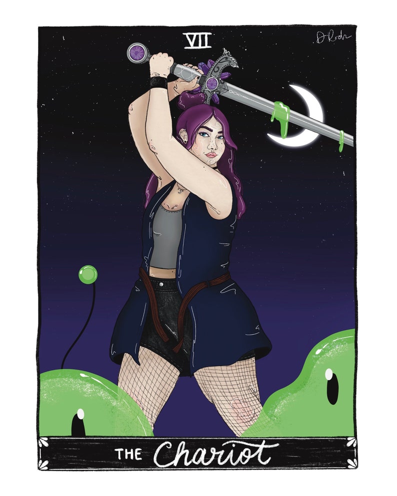 Stardew Valley Abigail Tarot Card DIGITAL DOWNLOAD - Etsy