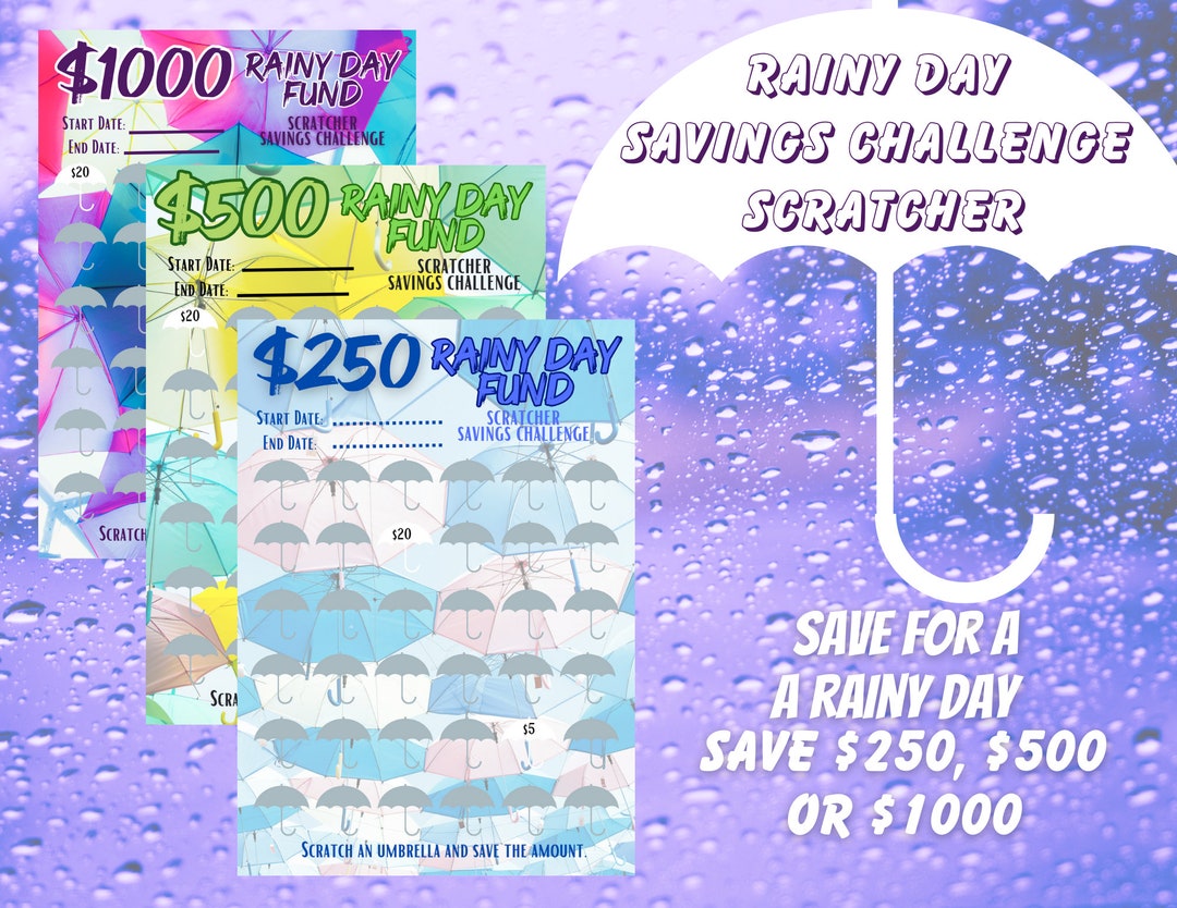 Rainy Day Savings Scratch off Challenge, Scratch and Save up to 1000 ...