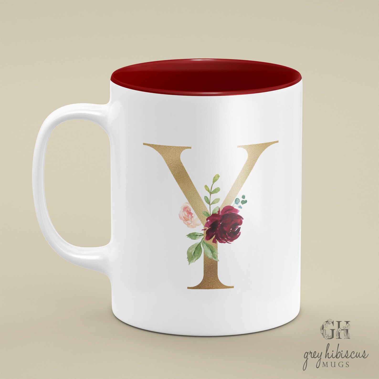 Personalised Initial Mug-initial Mug-alphabet Mug-custom - Etsy UK