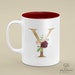 Personalised Initial Mug-initial Mug-alphabet Mug-custom - Etsy