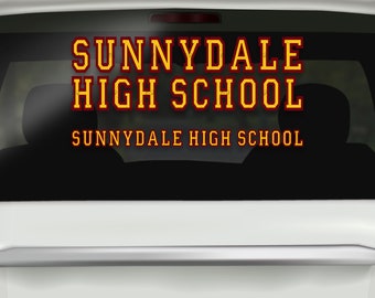 High school decal | Etsy