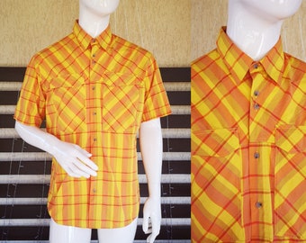 Yellow Checkered Shirt - Etsy