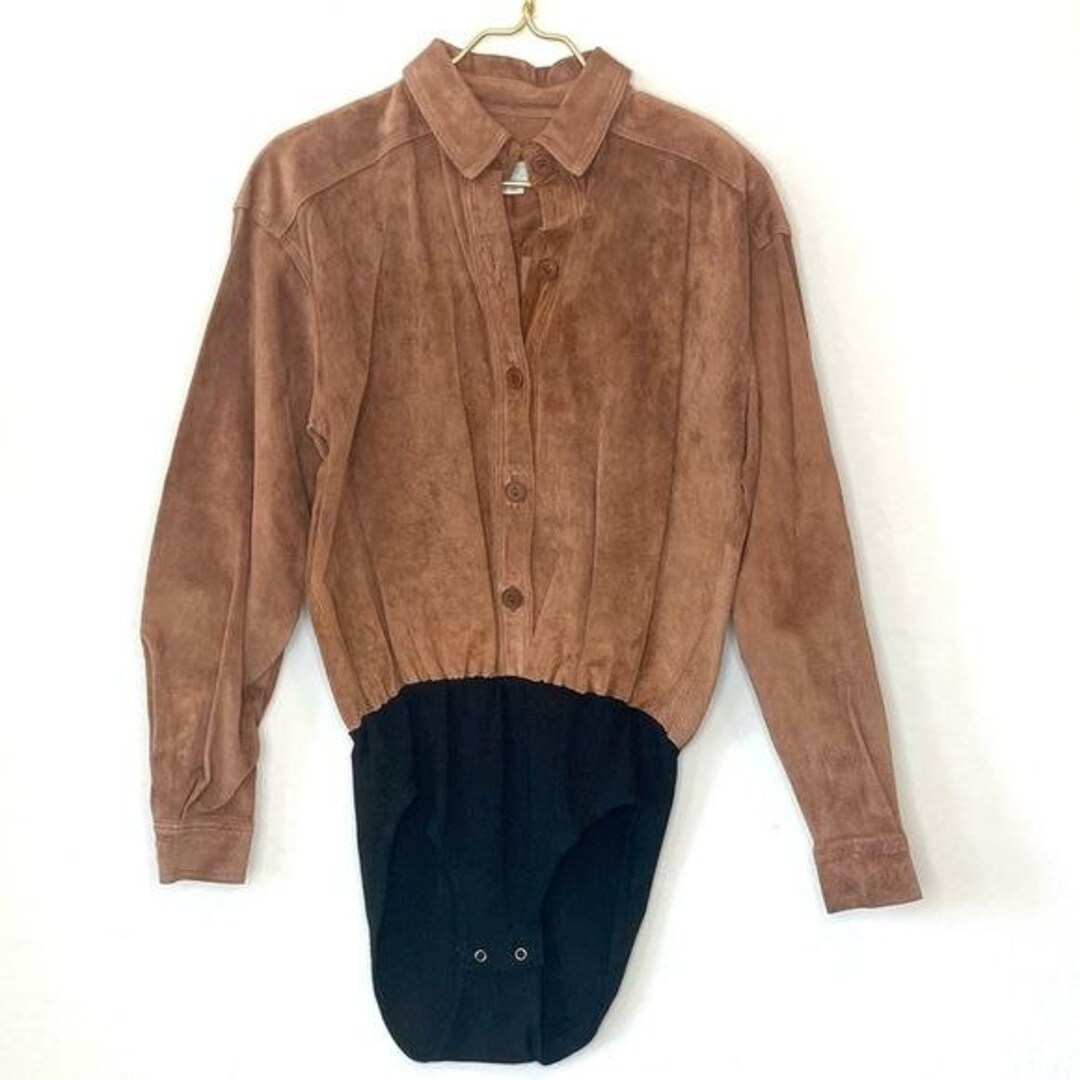 Vintage Lew Magram Collection Ny Long Sleeve Button-down Suede Leather ...