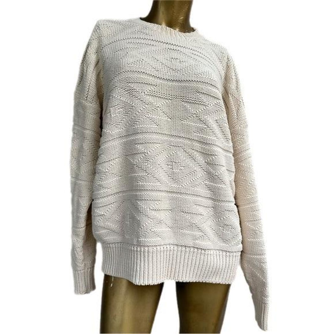 Vintage GAP Ramie/cotton Southwest Patterntextured Knit Pullover Jumper ...
