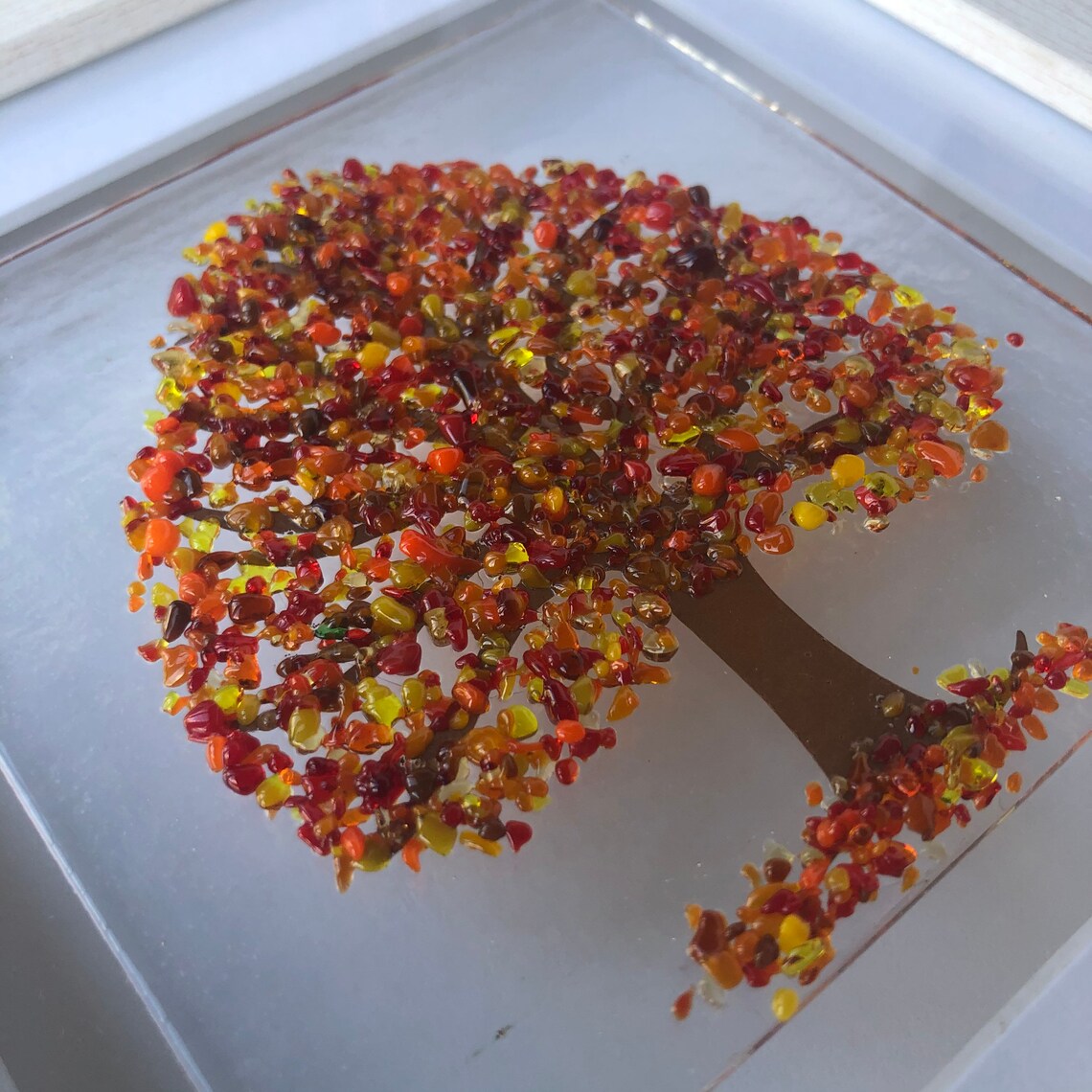 Spring Tree Medium Four Seasons Fused Glass Framed Piece - Etsy