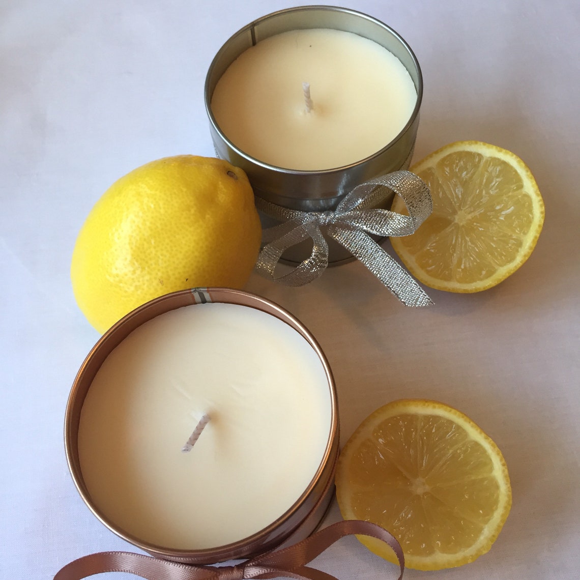 CITRUS LEMON soy candles UK luxury essential oil container | Etsy