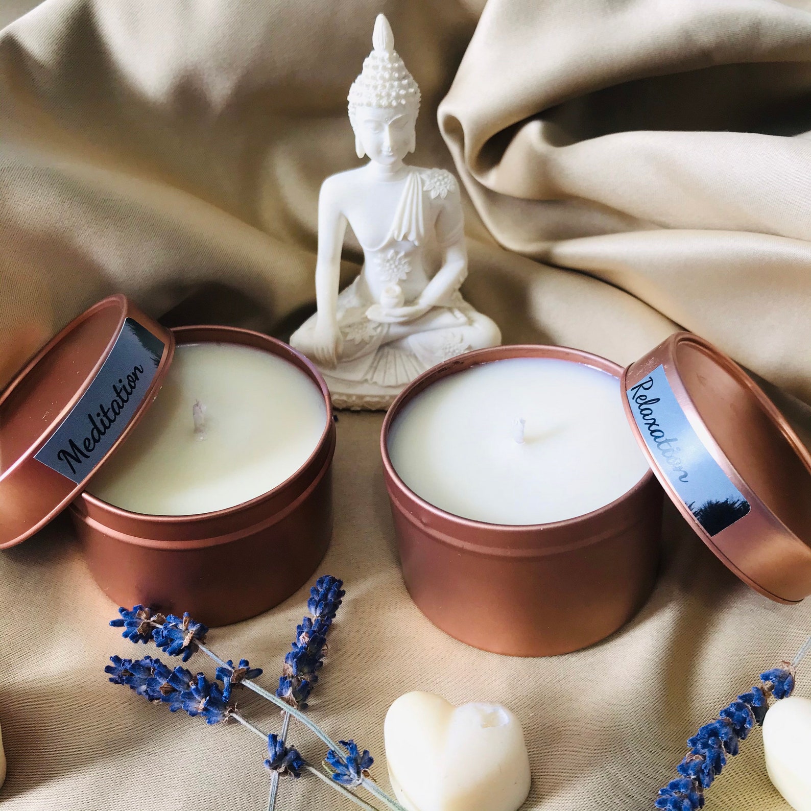Meditation Candle Soy Wax Relaxing Yoga Candle Meditation - Etsy