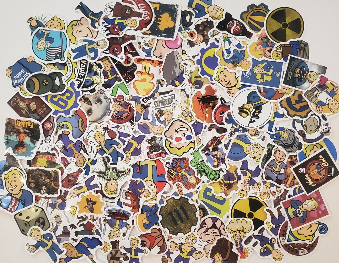 Vault Boy Stickers, 10 PIECES, Fallout Stickers, Nuclear Fallout ...