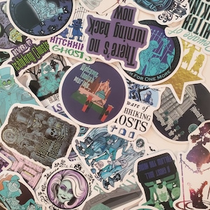 Haunted House Stickers, 5 PIECES, Ghost Stickers, Haunted Mansion ...