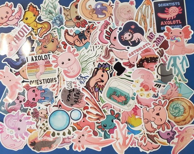 AXOLOTOL Stickers, 15 PIECES, Set of Stickers, Axolotl Sticker Set, UV ...