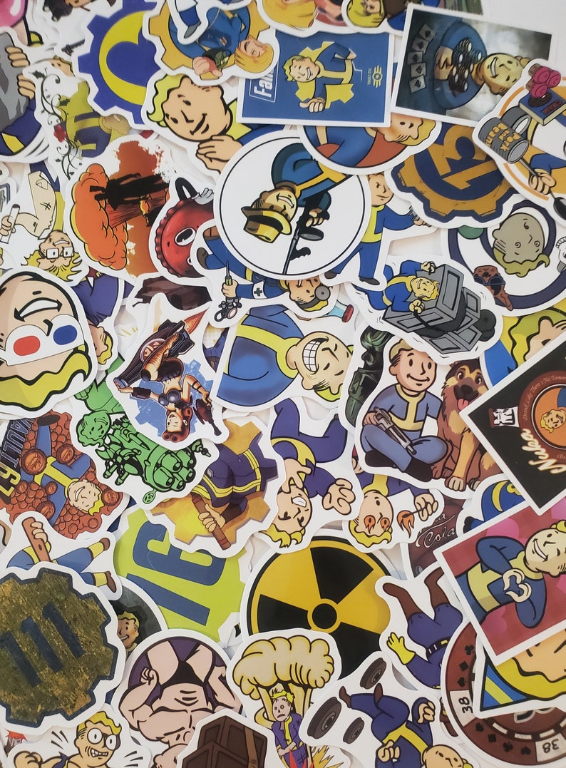 Vault Boy Stickers, 10 PIECES, Fallout Stickers, Nuclear Fallout ...