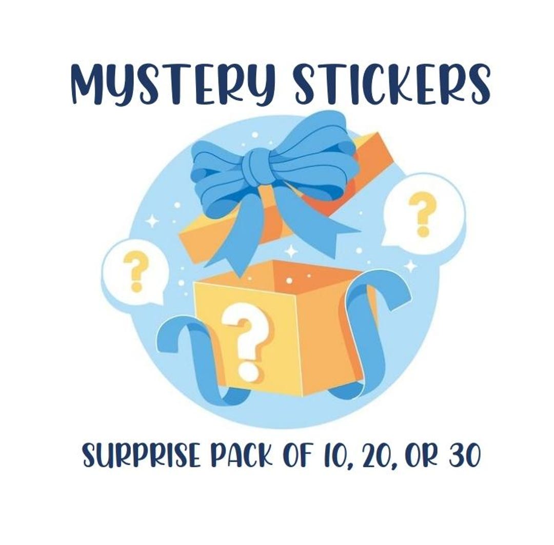 Mystery Sticker Pack: Random Decals, UV & Water Resistant - Etsy