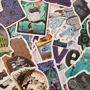 Haunted House Stickers, 5 PIECES, Ghost Stickers, Haunted Mansion ...