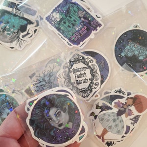 Haunted House Stickers, 5 PIECES, Ghost Stickers, Haunted Mansion ...