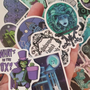 Haunted House Stickers, 5 PIECES, Ghost Stickers, Haunted Mansion ...
