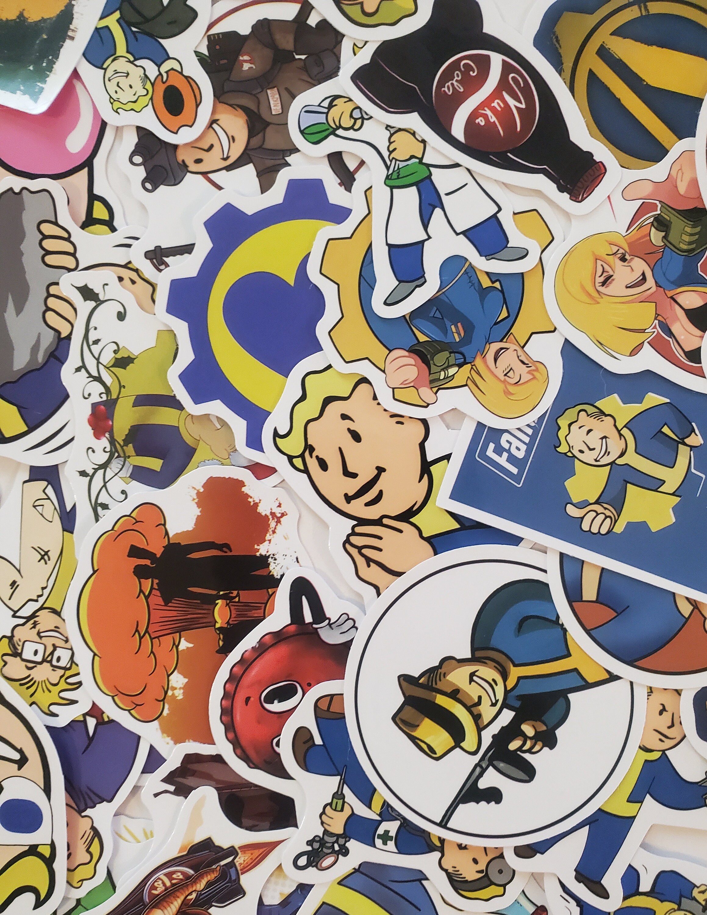 Vault Boy Stickers, 10 PIECES, Fallout Stickers, Nuclear Fallout ...