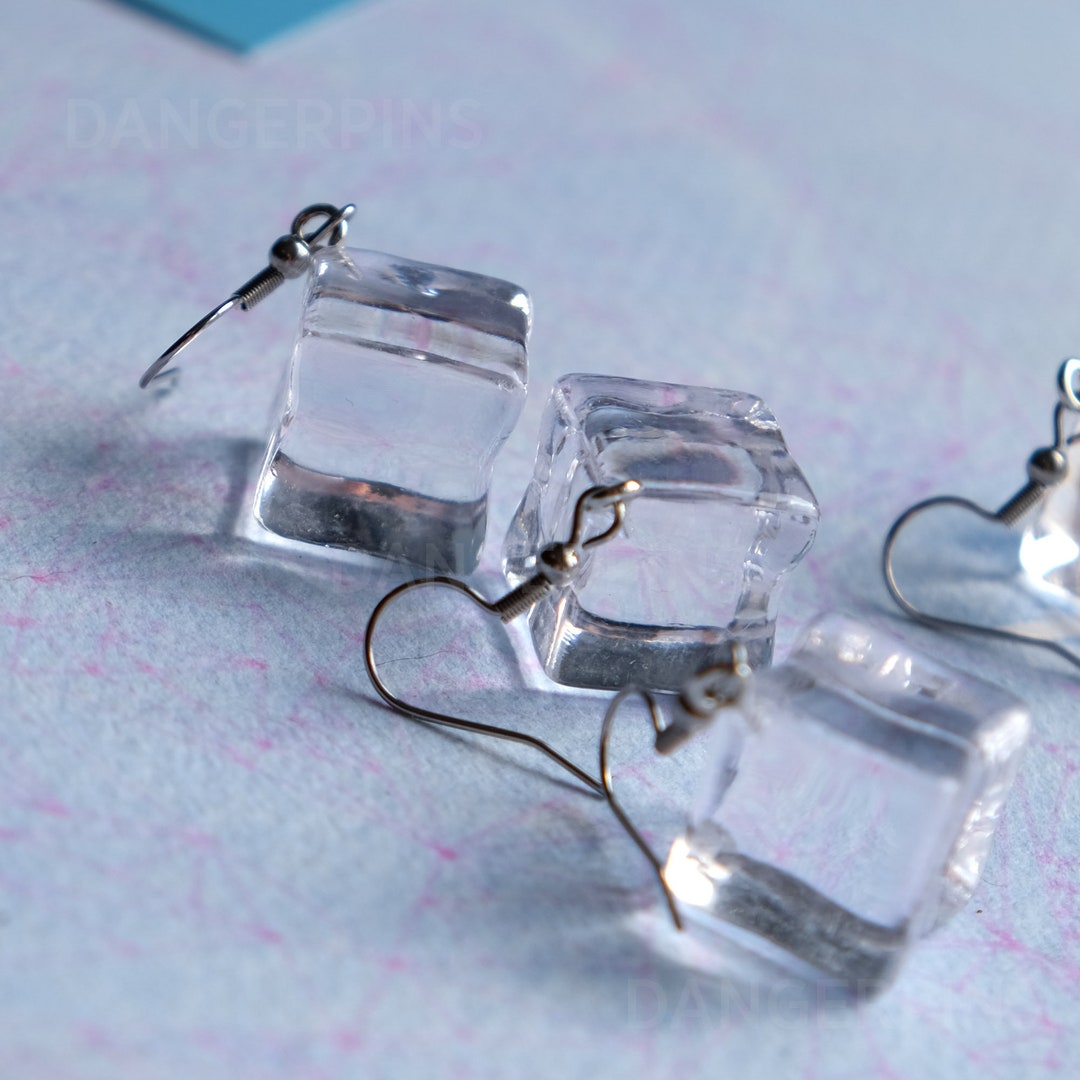 Ice Cube Earrings 15mm - Etsy