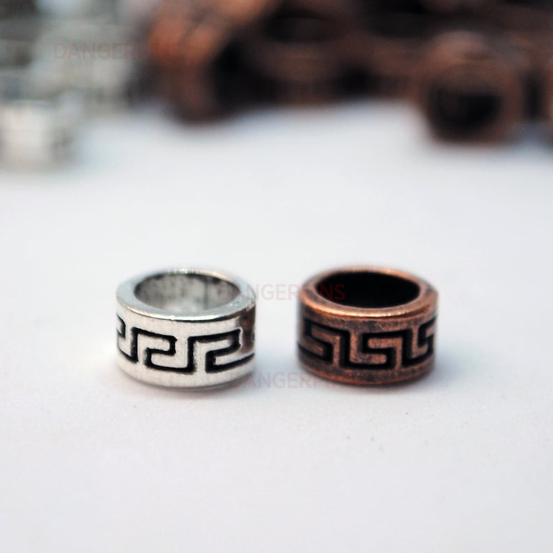 30 Small Greek Meander Style Viking / Celtic Hair Beard Braid | Etsy