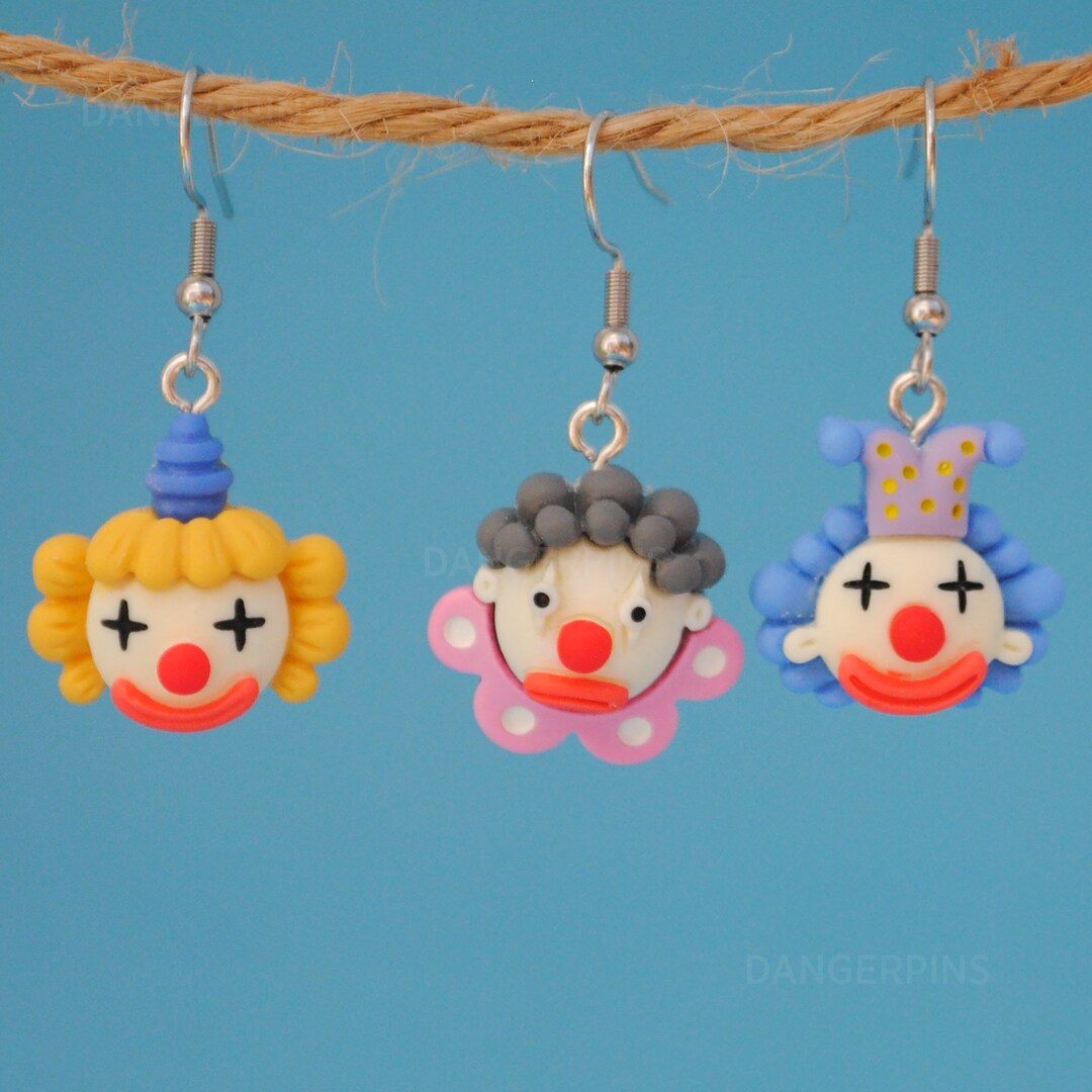 Awful Creepy Clowns V2 Earrings Weirdos Only - Etsy