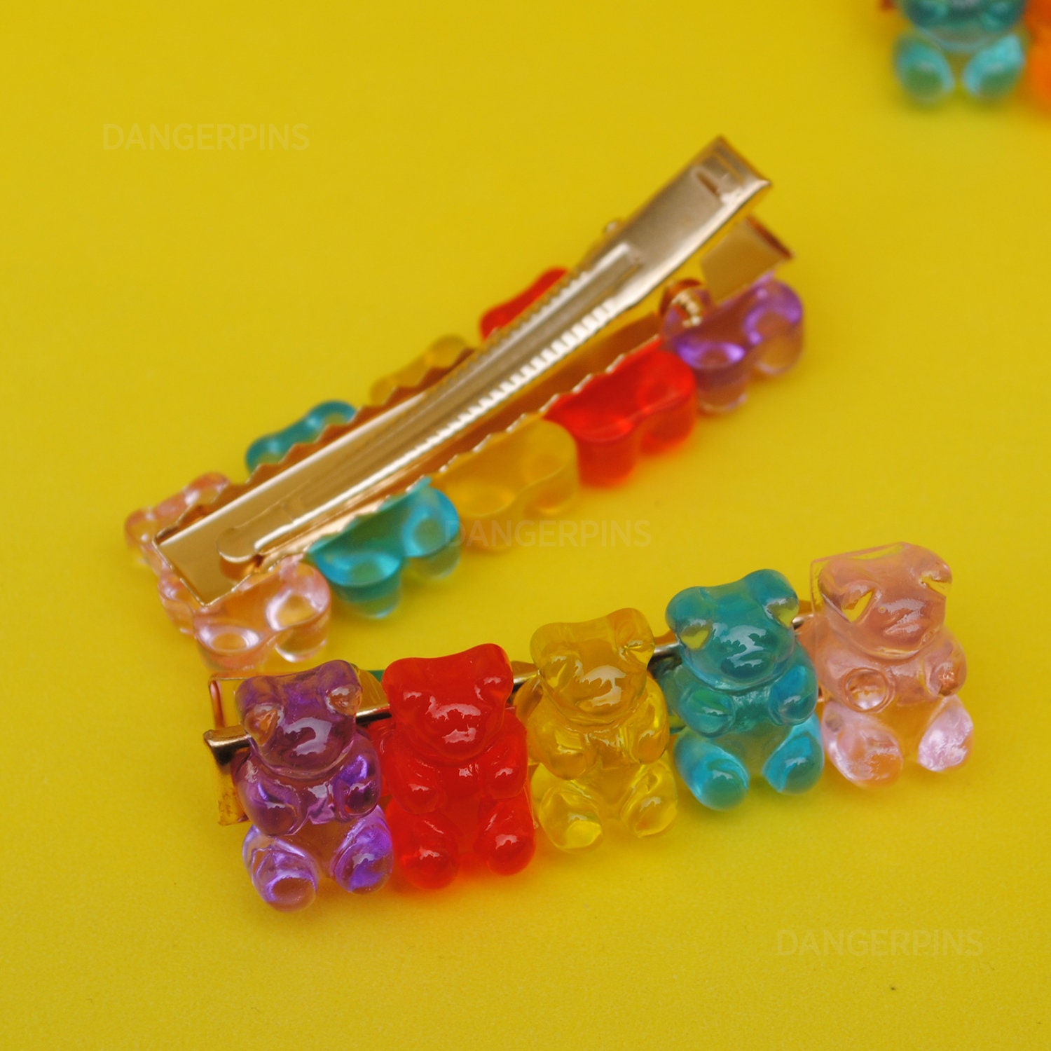 Set Of 2 Gummy Bear Hair Clips Etsy