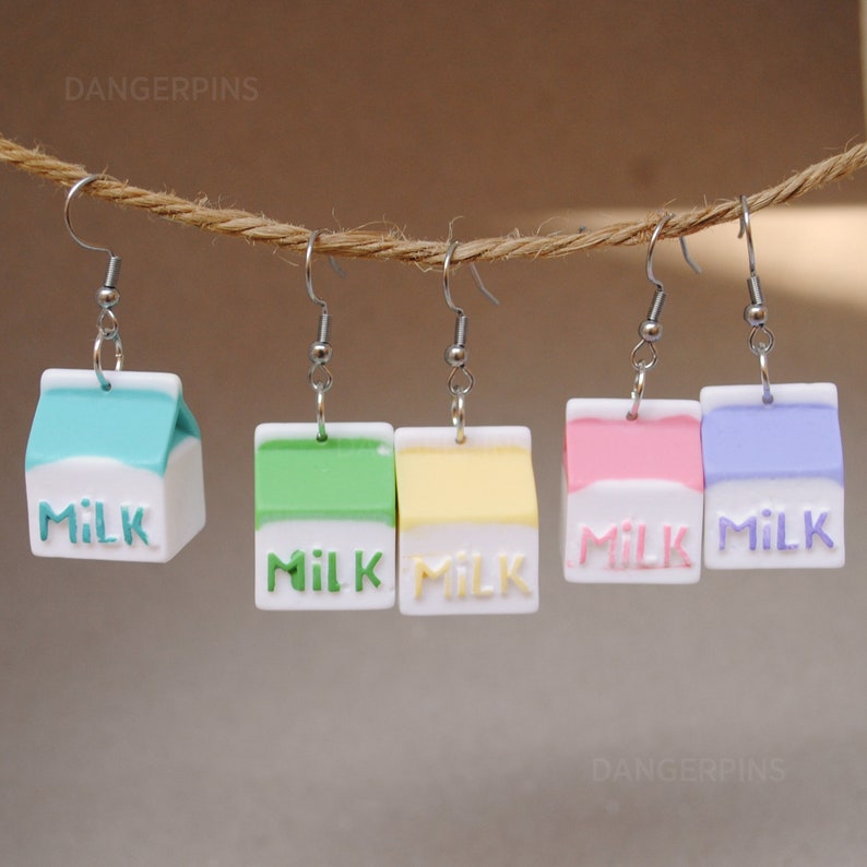 Chunky Milk Carton Earrings : - Etsy Canada